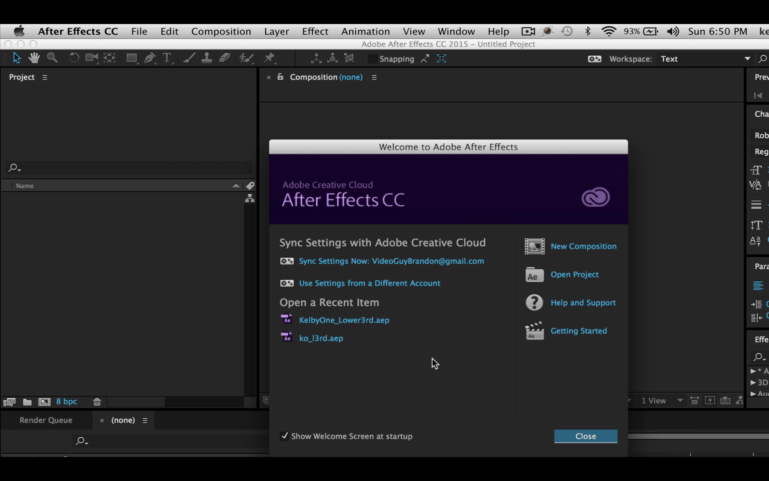 Creating a Composition in After Effects - Quick Photoshop Tutorial