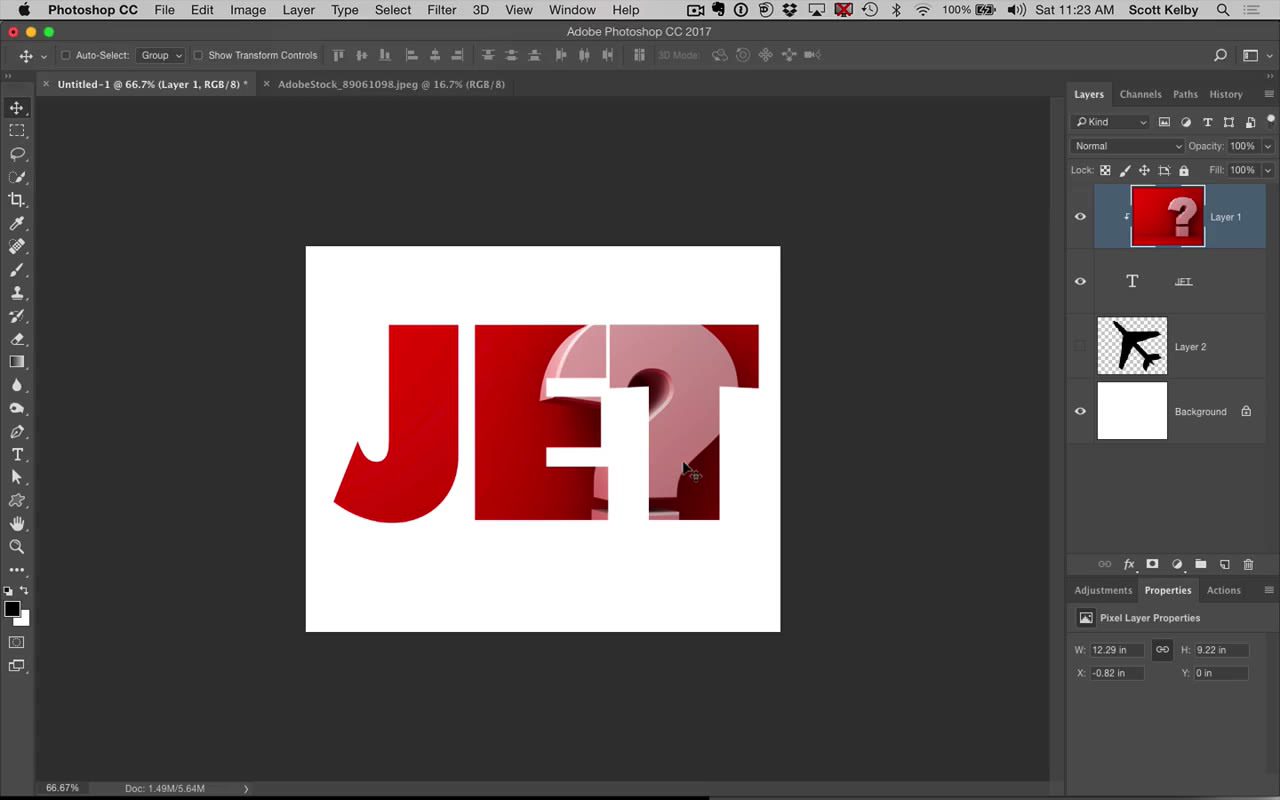 Putting an image inside a Shape - Quick Photoshop Tutorial