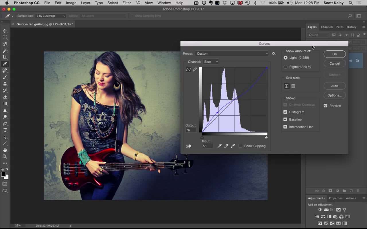 Curves Editing Individual Color Channels - Quick Photoshop Tutorial