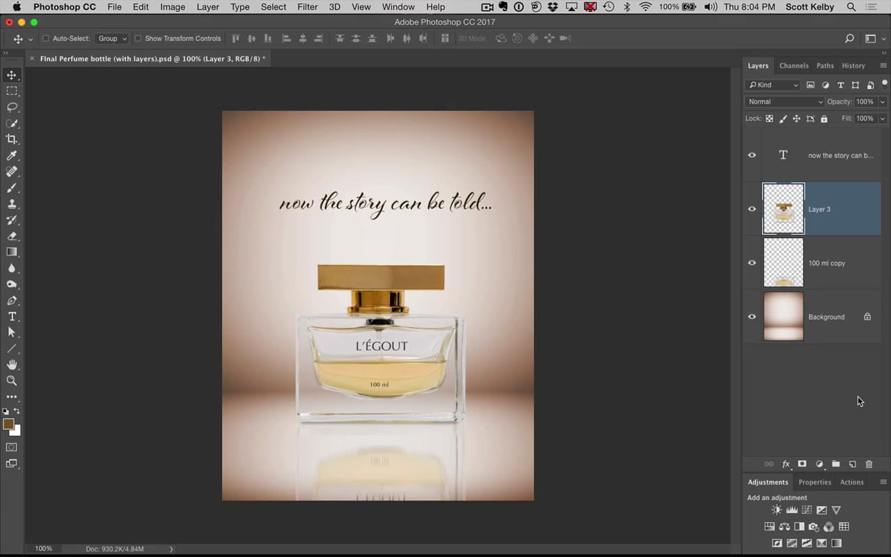 Changing a Layer's Opacity - Quick Photoshop Tutorial